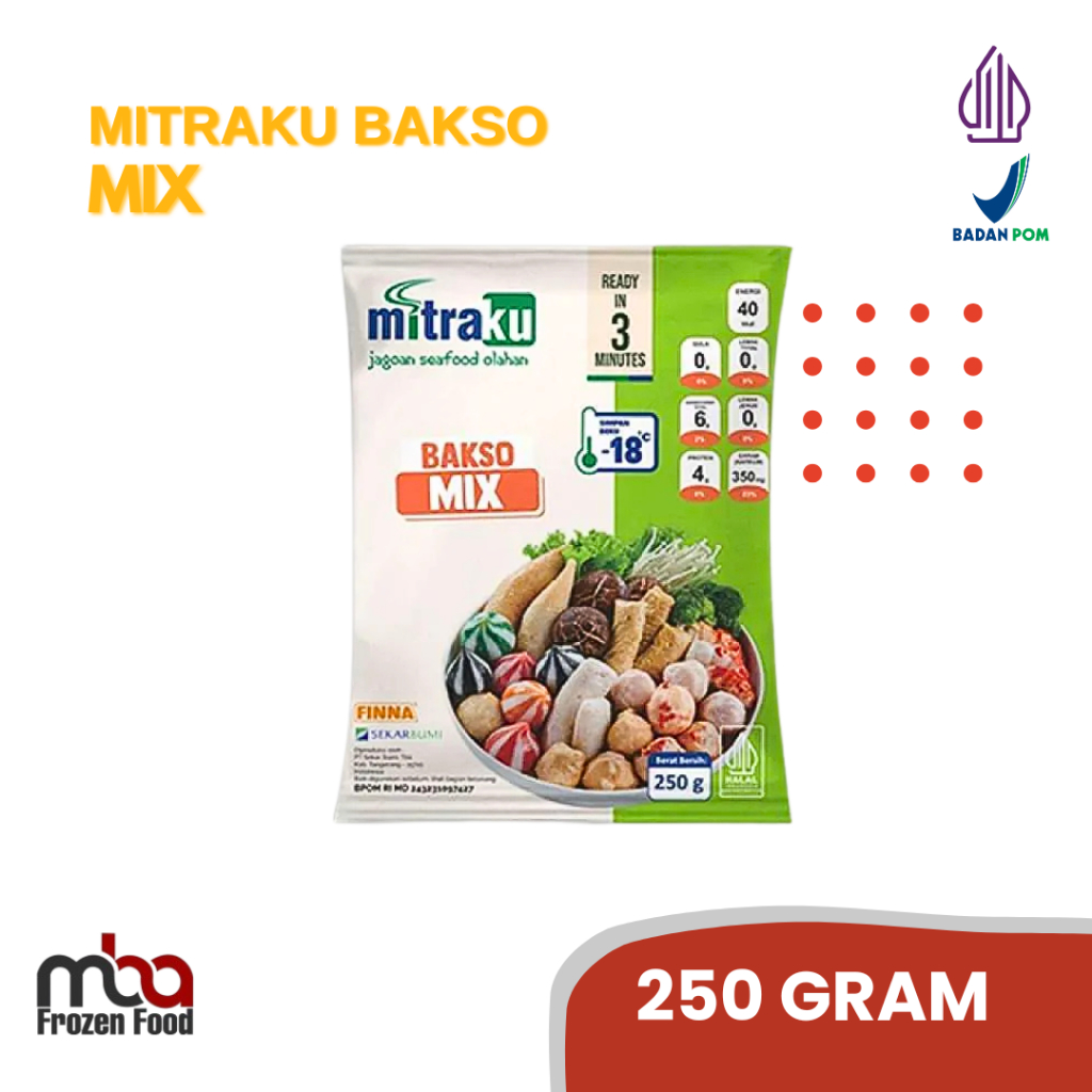 Jual Mitraku Bakso Mix 250 Gram /Siomay /Ikan /Nugget /Dimsum ...