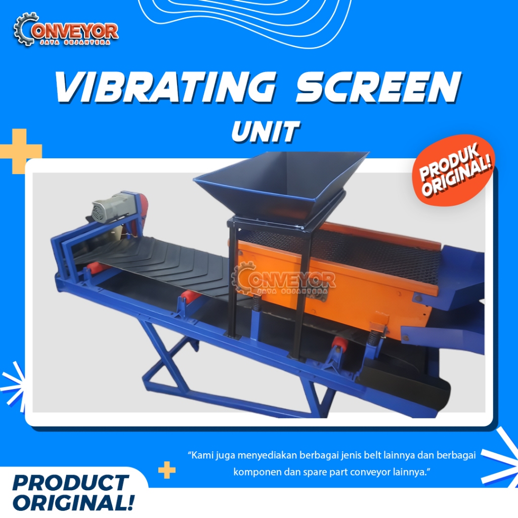 Jual Conveyor Belt Sersan Unit dengan Hopper & Vibrating Screen ...