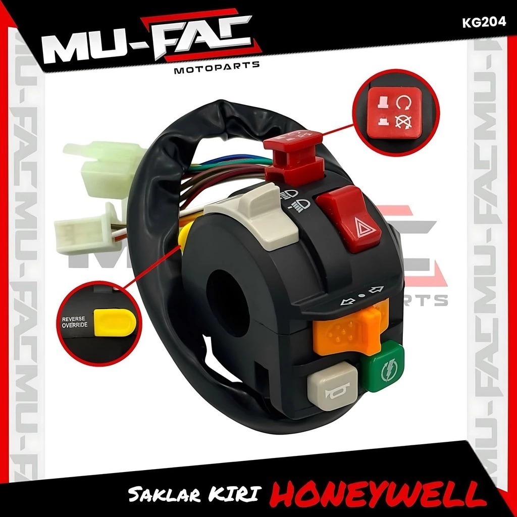 Jual Saklar Kiri Motor MUFAC Model Honeywell 7 Tombol Universal Semua ...