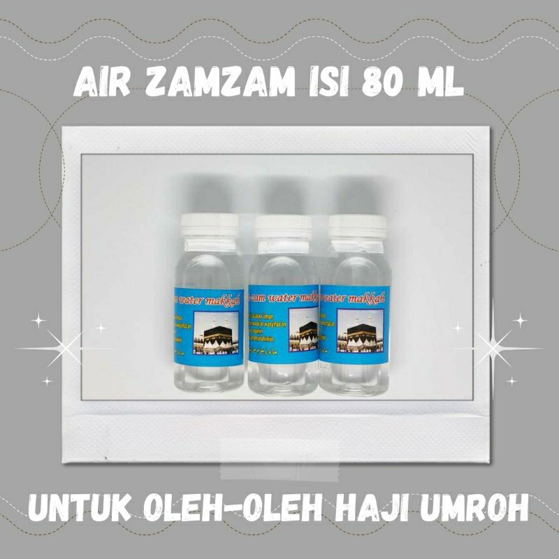 Jual Air Zamzam Kemasan Botol 80 ML | Shopee Indonesia