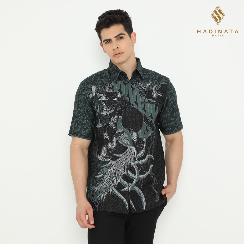 Jual Hadinata Embriodery Batik Kemeja Pendek Neel Nylam | Shopee Indonesia