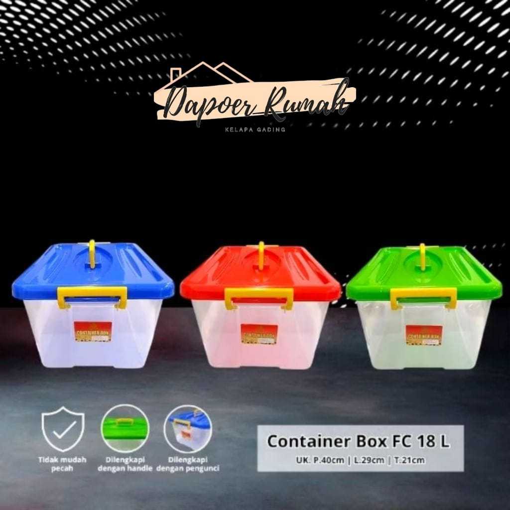 Jual Container Box 100% ORIGINAL 18 Liter CB Transparan FC-18L [BPA ...