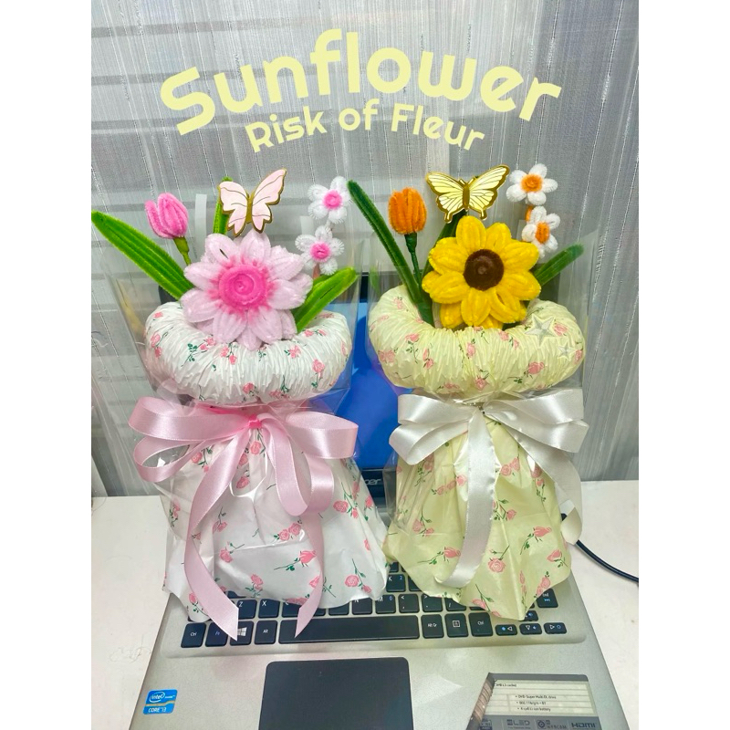 Jual (BACA DESKRIPSI ) Bunga Kawat Bulu Matahari | Bunga Artificial ...