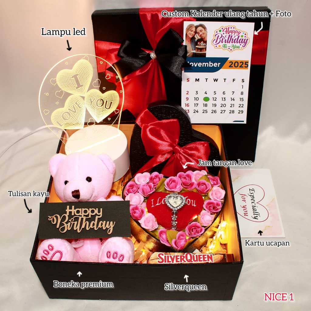 Jual Paket Kado Hadiah Hampers Romantis untuk Wanita - Gift Set Box Cewek Aesthetic, Unik ...