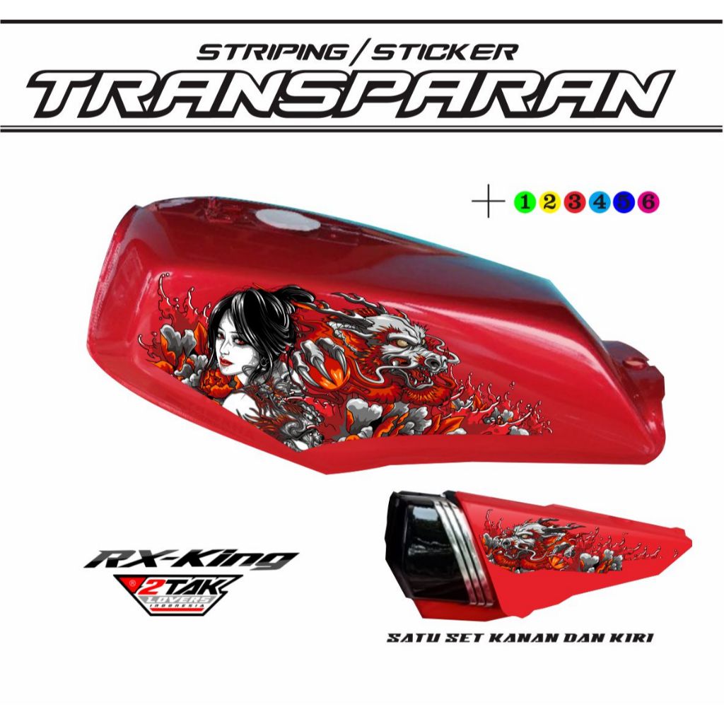 Jual STIKER TRANSFARAN MOTOR RX KING MOTIF TRIBAL KEREN TRANSFARAN ...