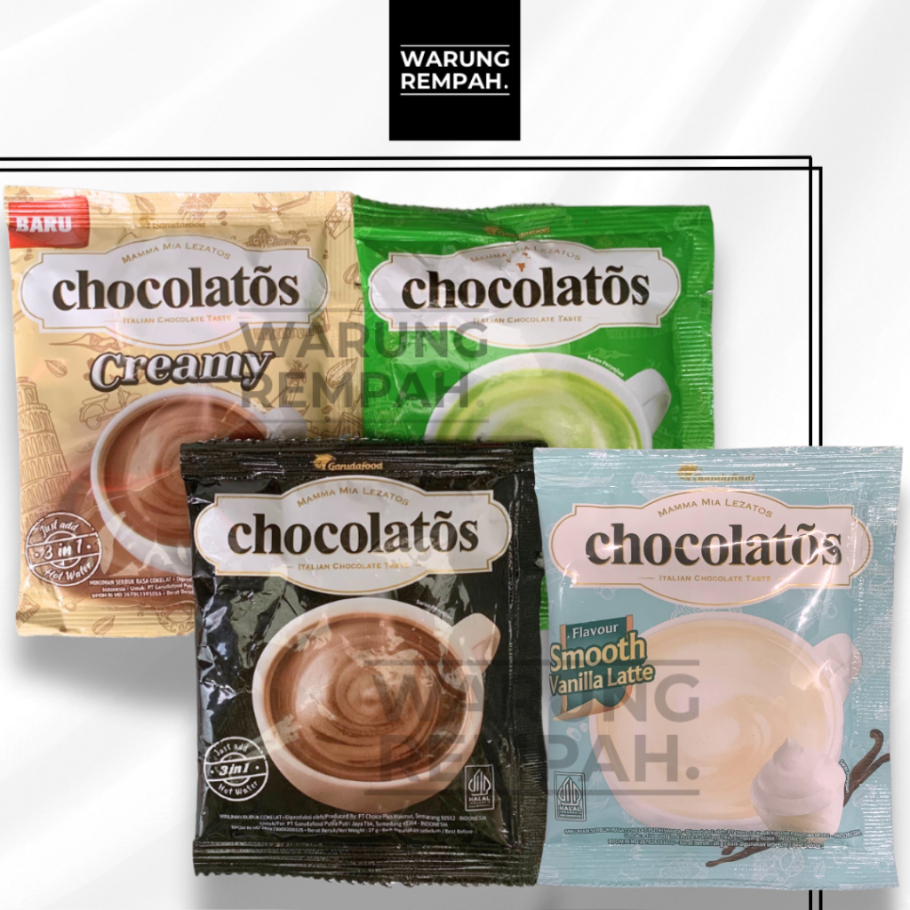 Jual RASA LENGKAP Chocolatos Drink Cokelat Matcha Creamy Vanilla Latte ...
