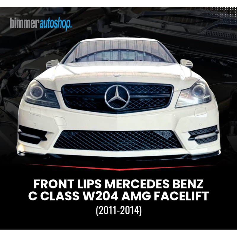 Jual Front Lips Mercedes Benz W204 AMG Facelift (2011-2014) | Shopee ...