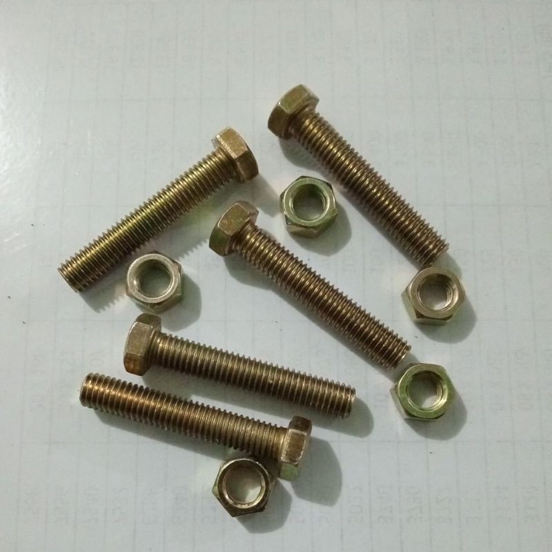 Jual Baut Mur atau Mur Baut Hex BMK M8x45mm(4,5cm) Kunci 12 | Shopee ...