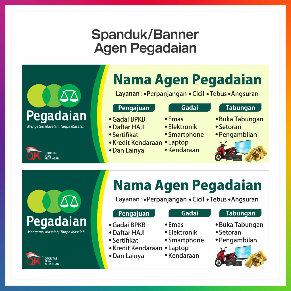 Jual Spanduk/Banner Agen Pegadaian | Shopee Indonesia