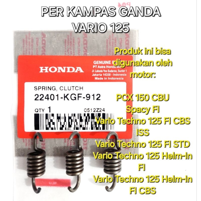 Jual PER KAMPAS GANDA VARIO 125 OLD PCX 150 CBU SPACY F1 Spring Clutch ...