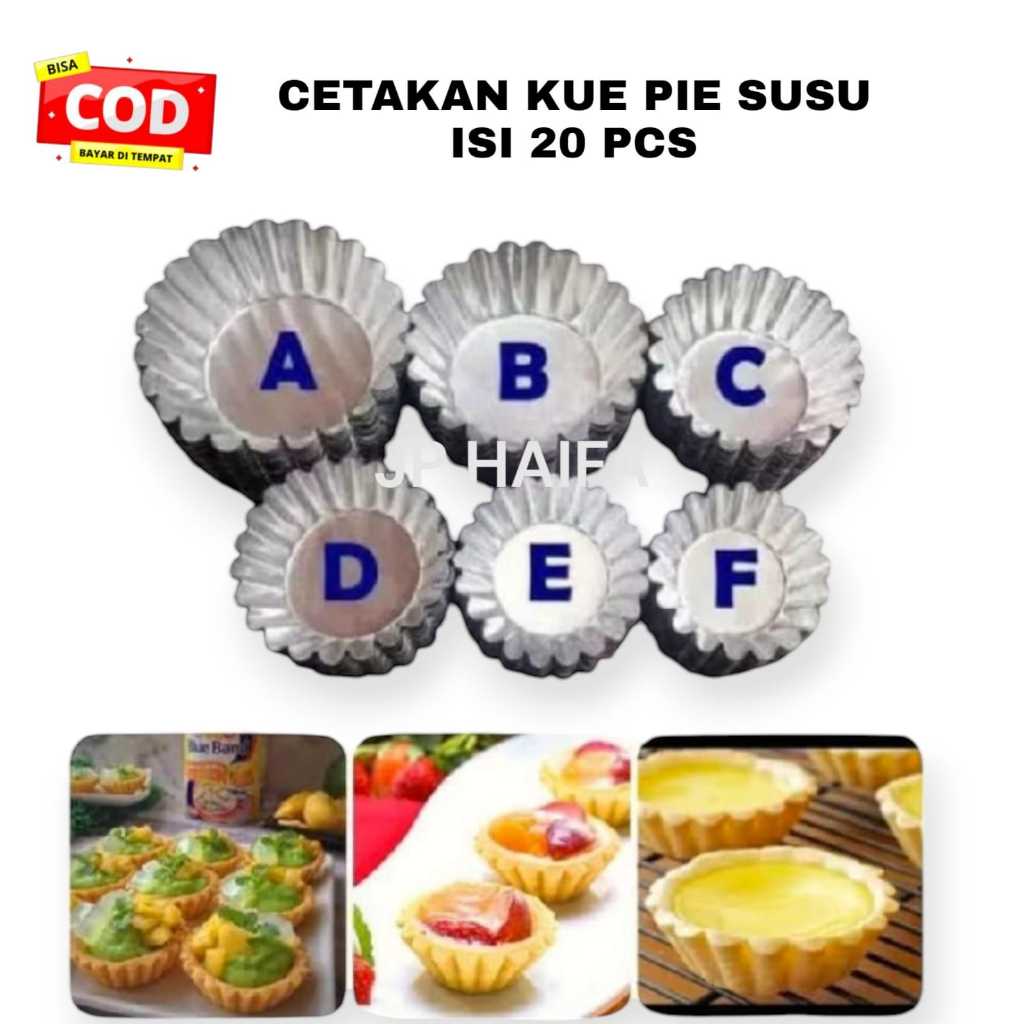 Jual Cetakan kue pie susu / cetakan pie sus kue kering mini isi 20pcs ...