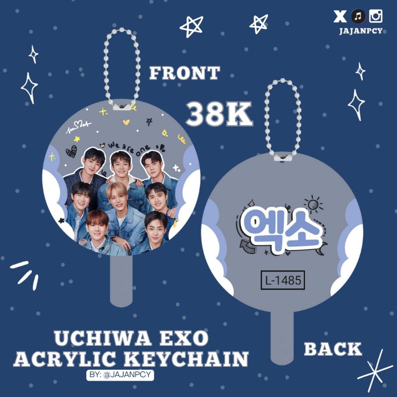 Jual UCHIWA EXO KEYCHAIN ( PELUNASAN) | Shopee Indonesia