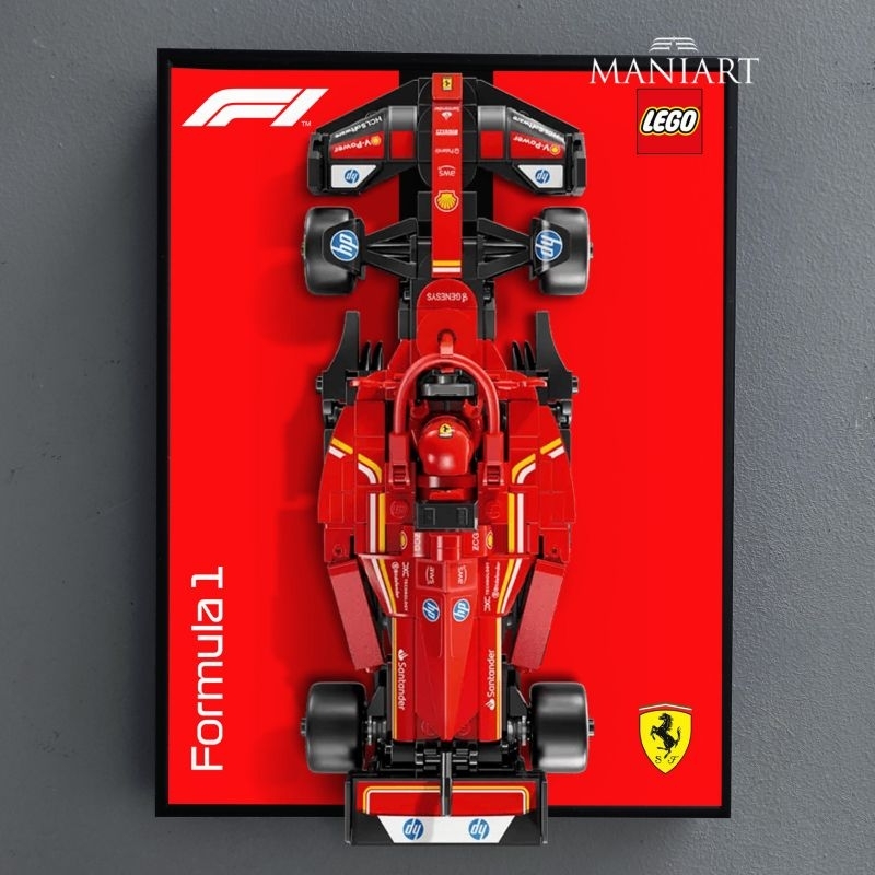Jual F1 Series Lego Speed Champions Display Poster Frameblock Wall ...