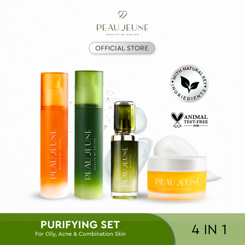 Jual [4in1] Essensial Purifying Set (For Acne and Oily Skin Type) | Shopee Indonesia