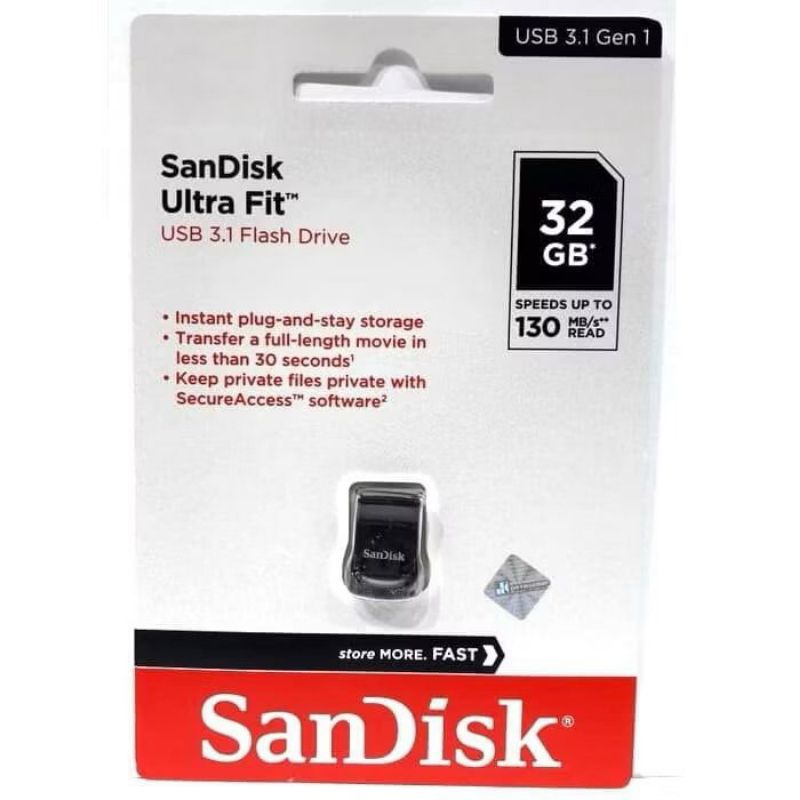Jual SANDISK FLASHDISK 32 GB ULTRA FIT CZ430 USB 3.0 UP TO 130MBPS 32GB ...