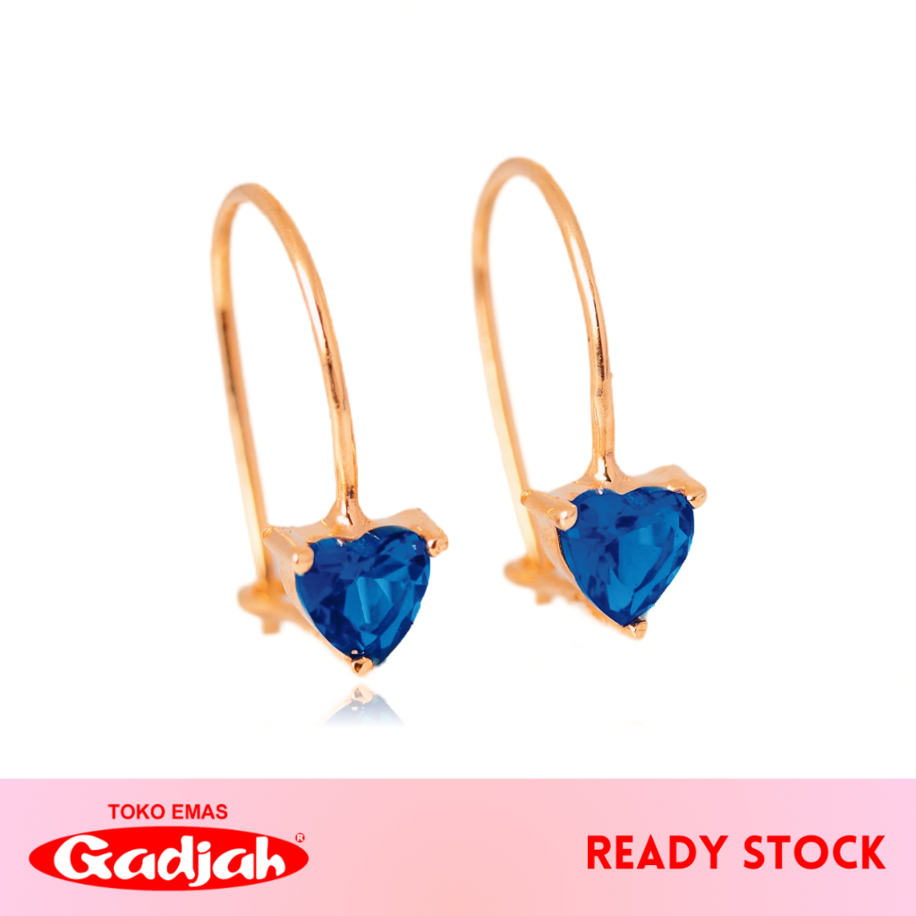Jual Anting Emas Kawatan Solitaire Love - Toko Emas Gadjah | Shopee ...
