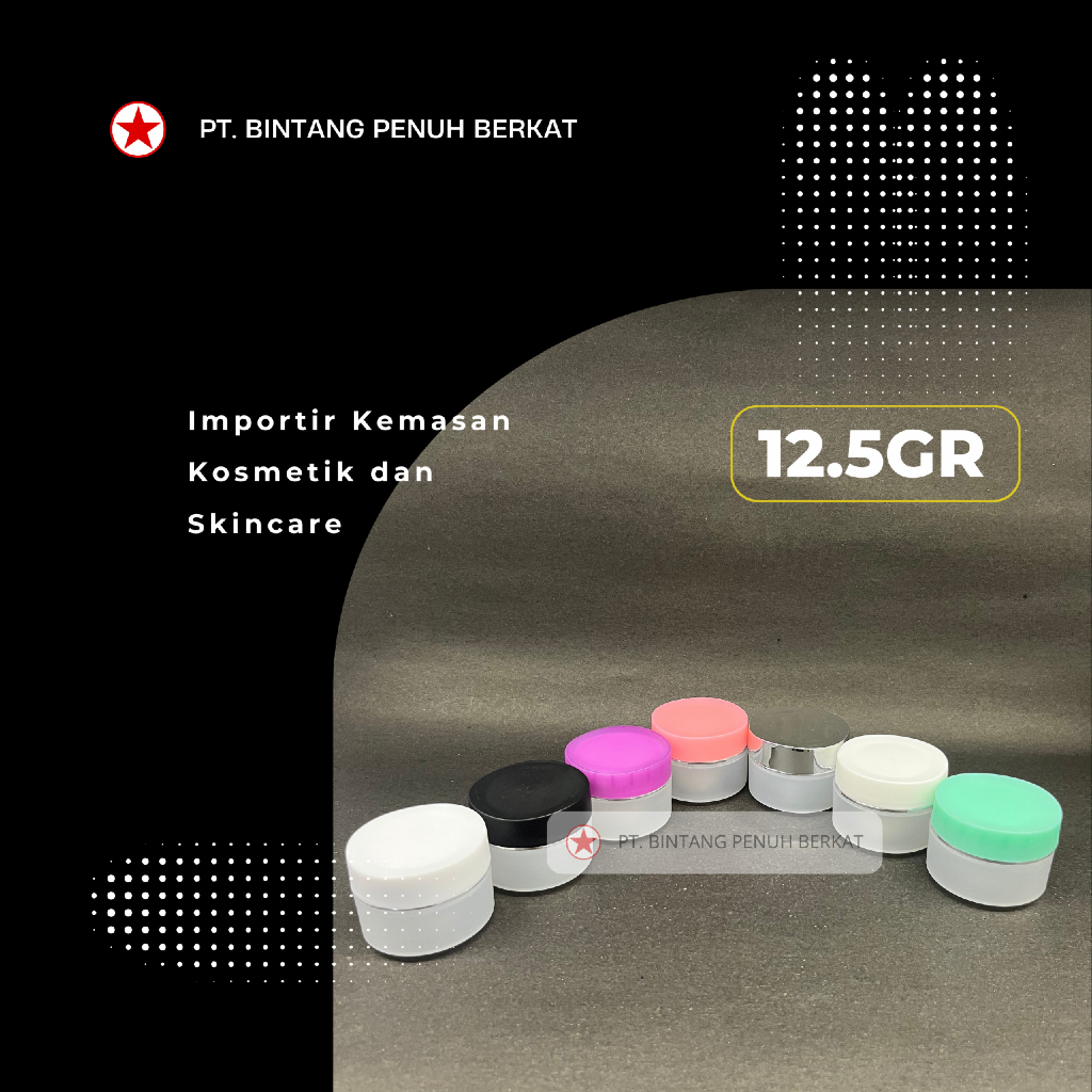 Jual POT CREAM KRIM PP BUNGA 12.5GR | HITAM | HIJAU | PINK | PUTIH ...