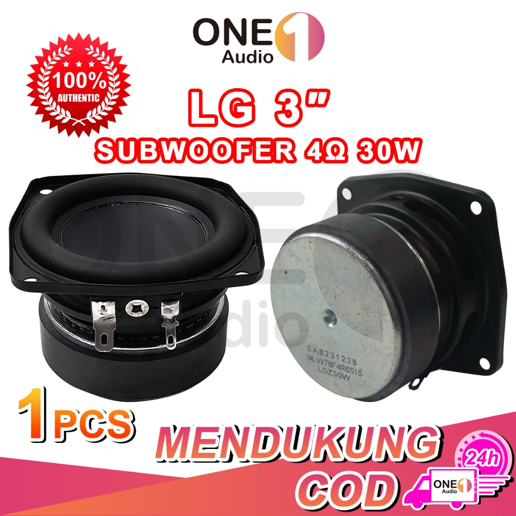 Jual OneAudio Speaker Mobil Subwoofer LG 3 inci 4 Ohm 30W Subwoofer 3 ...