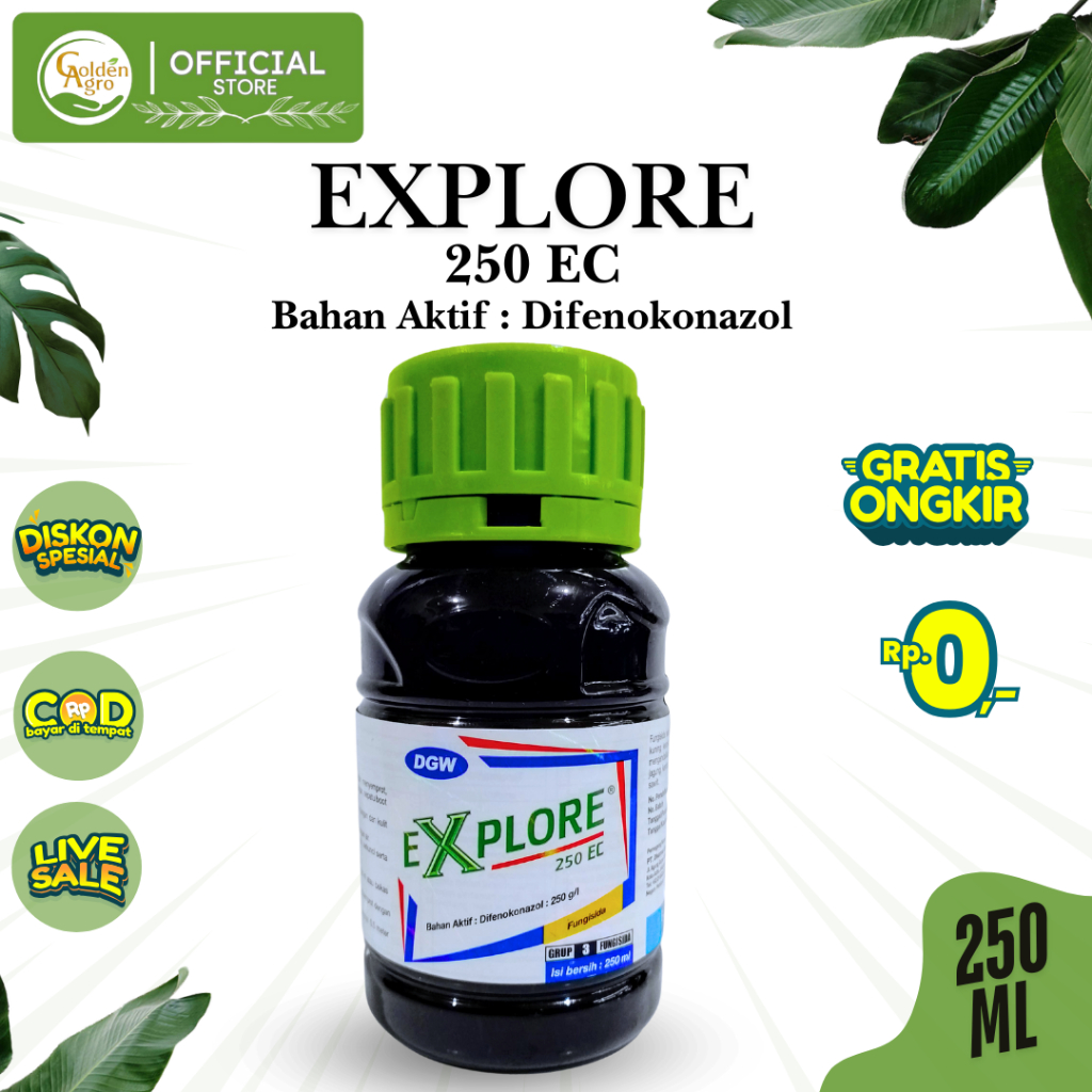 Jual FUNGISIDA EXPLORE 250EC EC 250ML 250 ML DGW ORIGINAL FREE KAOS ...