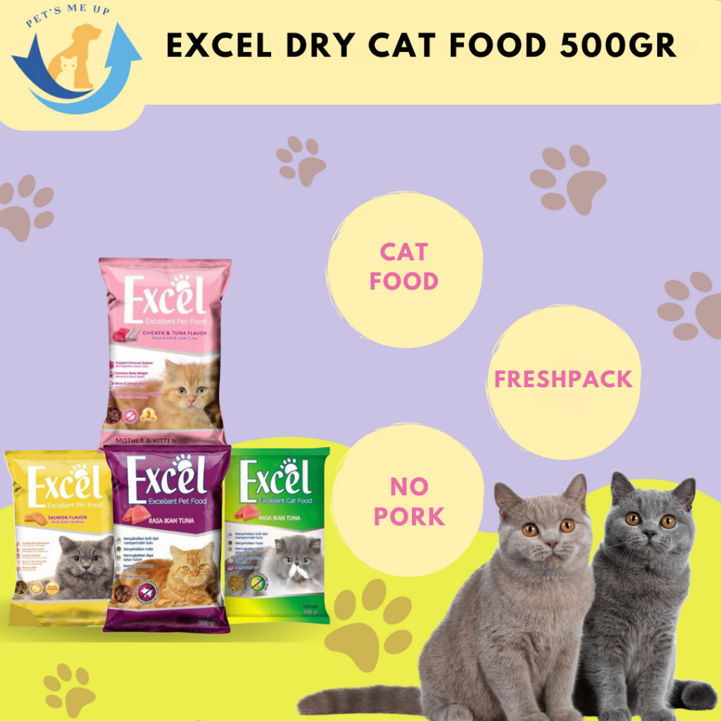 Jual Excel Dry Cat Food 500gr Freshpack | Shopee Indonesia