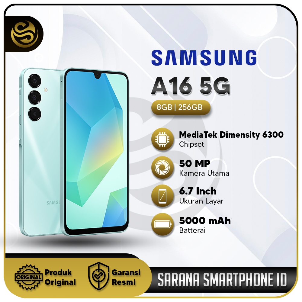 Jual Samsung Galaxy A16 5G - RAM 8/256 - Dimensity 6300 | Ultrawide ...