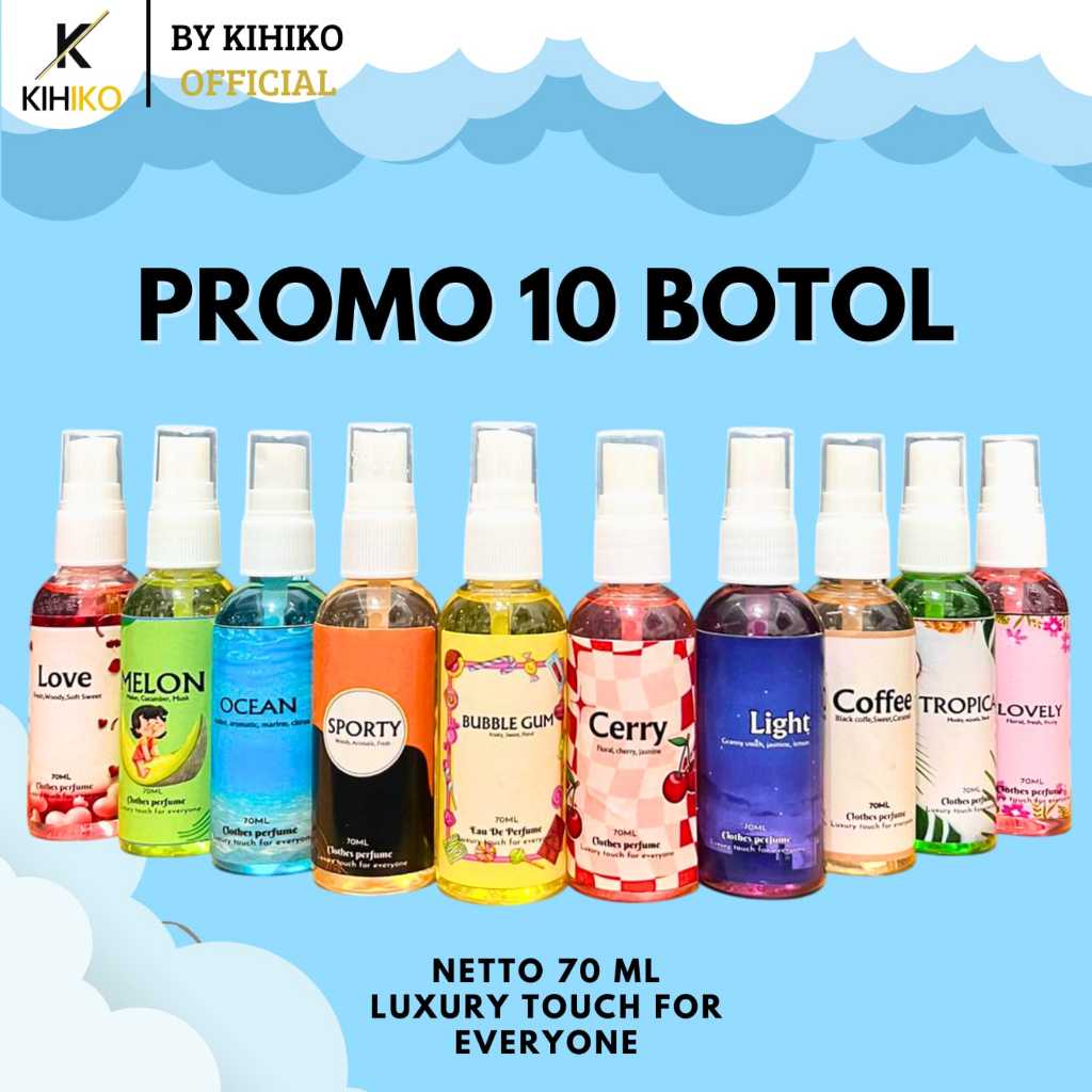 Jual 10Pcs Paket Parfum Spray 70ml BS70 Pria Wanita Unisex / Paket Parfum Murah | Shopee Indonesia