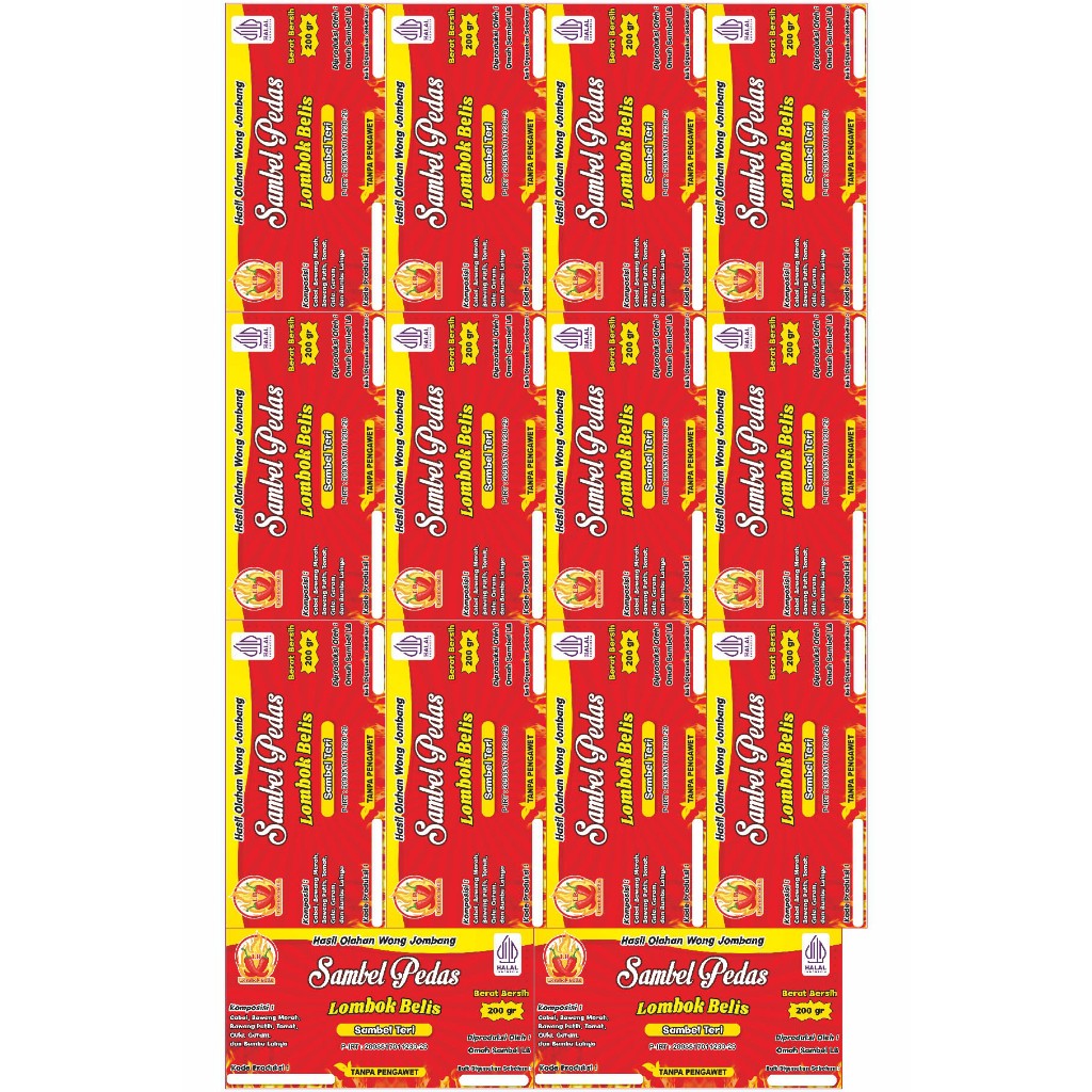 Jual STICKER VYNIL A3+ ANTI AIR & GLOSY / BONTAX LABEL PRODUKSI USAHA ...