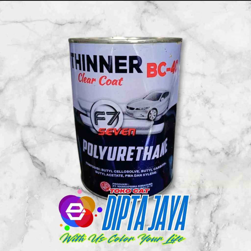 Jual Seven Thinner BC-40 Clear Coat F7 Polyurethane 1Liter | Shopee Indonesia