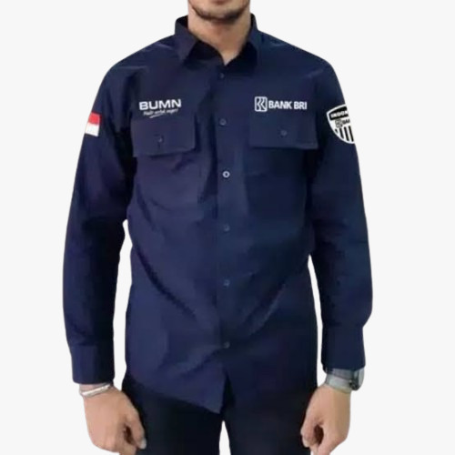 Jual CUSTOM kemeja PDH PDL lengan panjang bordir atau sablon | Shopee Indonesia
