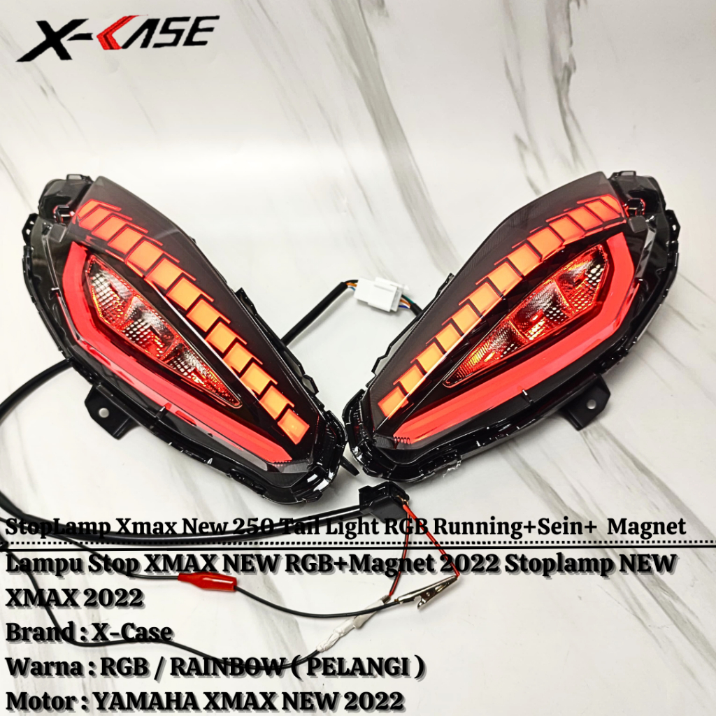 Jual X-Case Stoplamp Xmax New 250 300 Tail Light Rgb Running Sein Plus ...