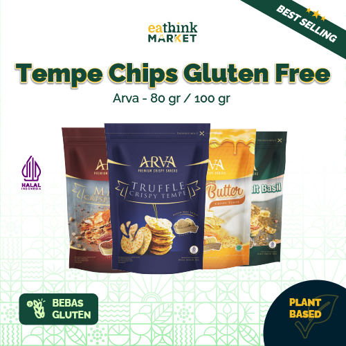 Jual Keripik Tempe Chips Krispi Bebas Gluten Tanpa Pengawet - Arva 80 ...