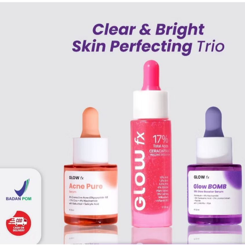 Jual GLOW FX Glow Bomb Acne Pure Serum Glowing & Bekas Jerawat Meradang ...