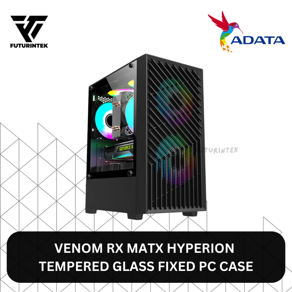Jual VENOMRX MATX Case Hyperion Tempered Glass Side 2X12CM Fixed RGB ...