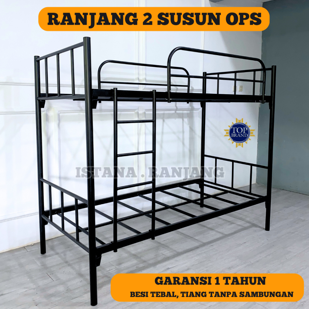 Jual Ranjang Tingkat Besi | Bunk Bed Susun Minimalis | Dipan Kasur ...