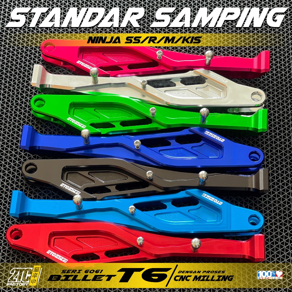 Jual STANDAR SAMPING NINJA SS/R/M/KIS ALUMUNIUM BILLET ALA DUCATY BY ...