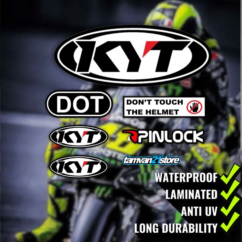 Jual STICKER KYT HELMET (KYT, DOT, PINLOCK) | Shopee Indonesia