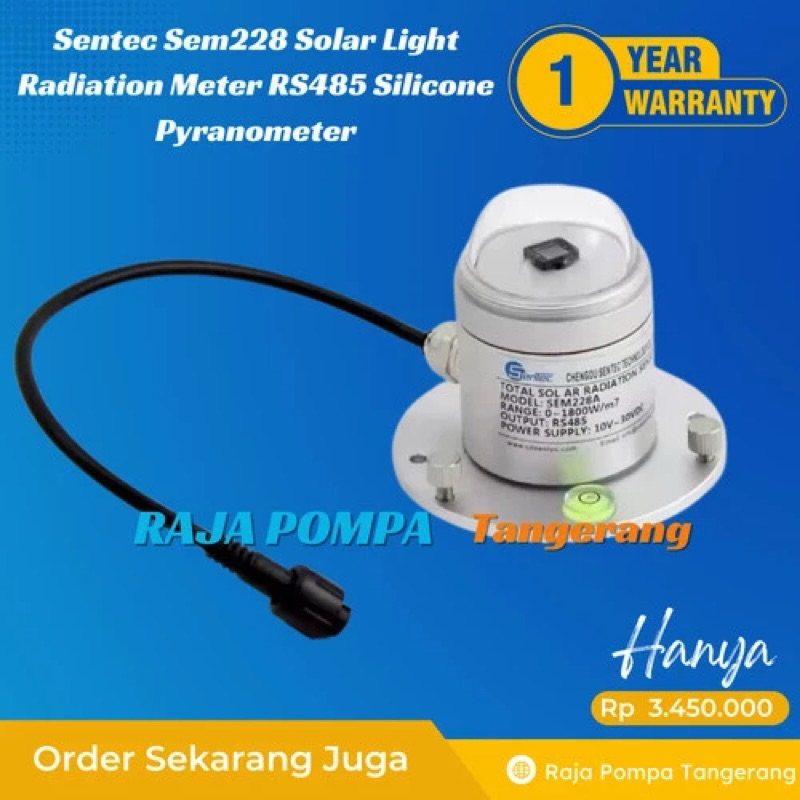 Jual Sentec Sem228 Solar Light Radiation Meter RS485 Silicone Pyranometer | Shopee Indonesia