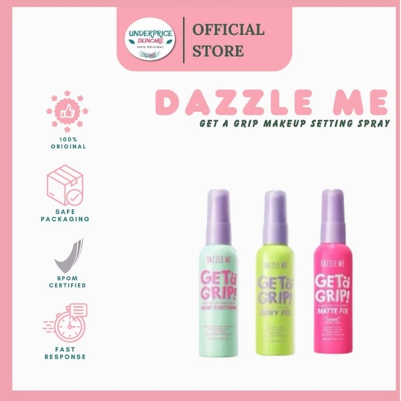 Jual Ready DAZZLE ME Get a Grip Makeup Setting Spray | Shopee Indonesia