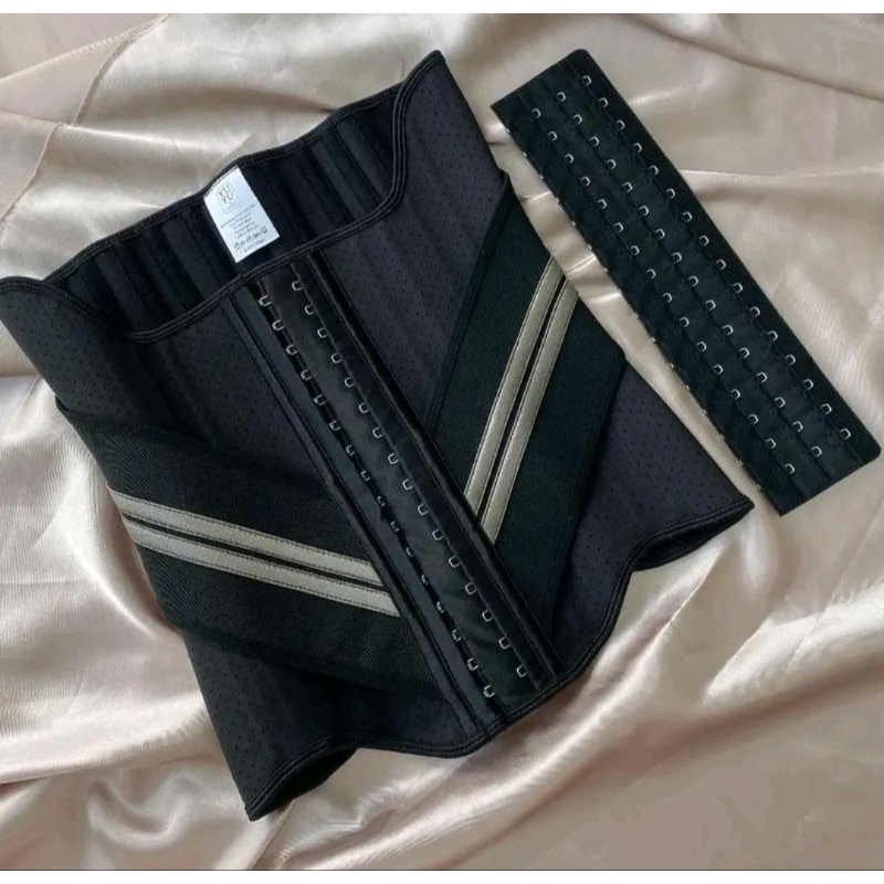 Jual Korset 25tulang//3lapis Latex//pembentuk badan//Xs hitam | Shopee ...