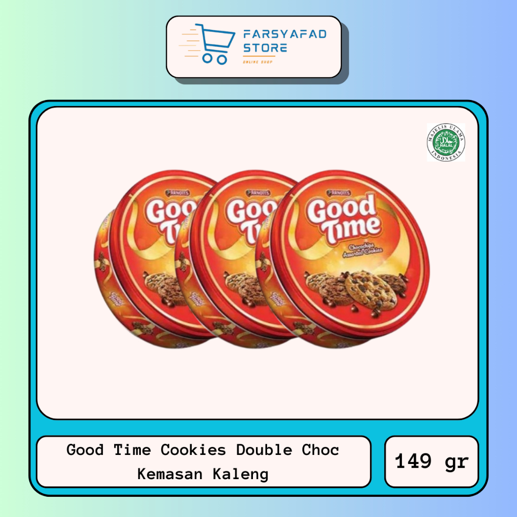 Jual Good Time Cookies Double Choc Ukuran 149 gr Kemasan Kaleng ...