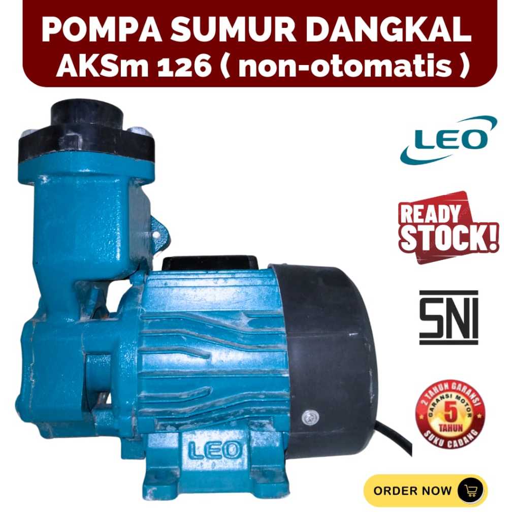 Jual Pompa Air Pompa Sumur Dangkal Leo Pump 126 Manual Jet Pump Mesin Pendorong Tekanan Air ...