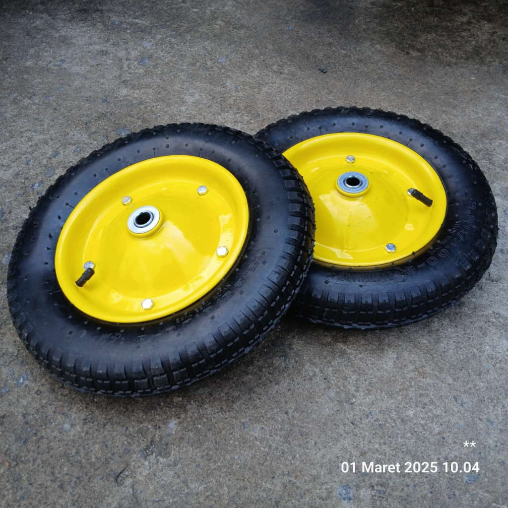 Jual PROMO Ban Gerobak Dorong Roda Sorong HIDUP Pasir model Artco Merah ...