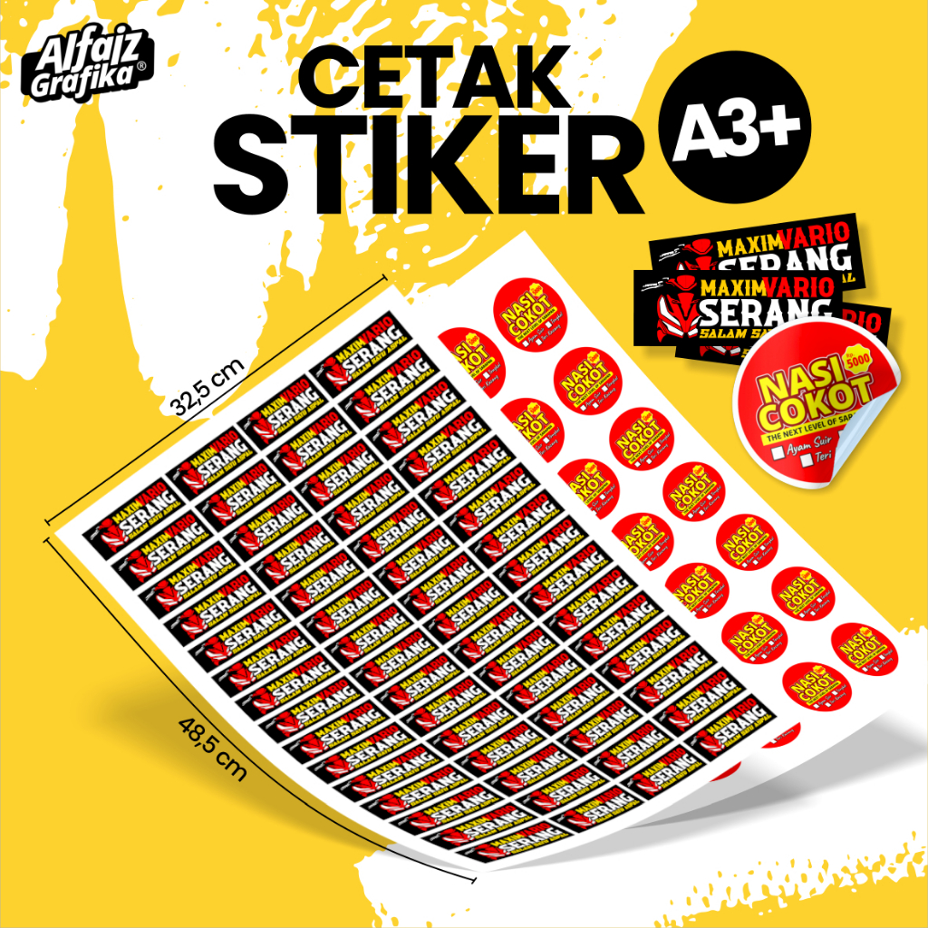 Jual Cetak Stiker Produk Custom | Shopee Indonesia