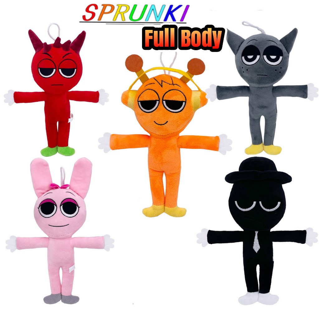 Jual Model Terbaru Boneka Sprunki Full Body Lengkap ada kaki dan Tangan ...
