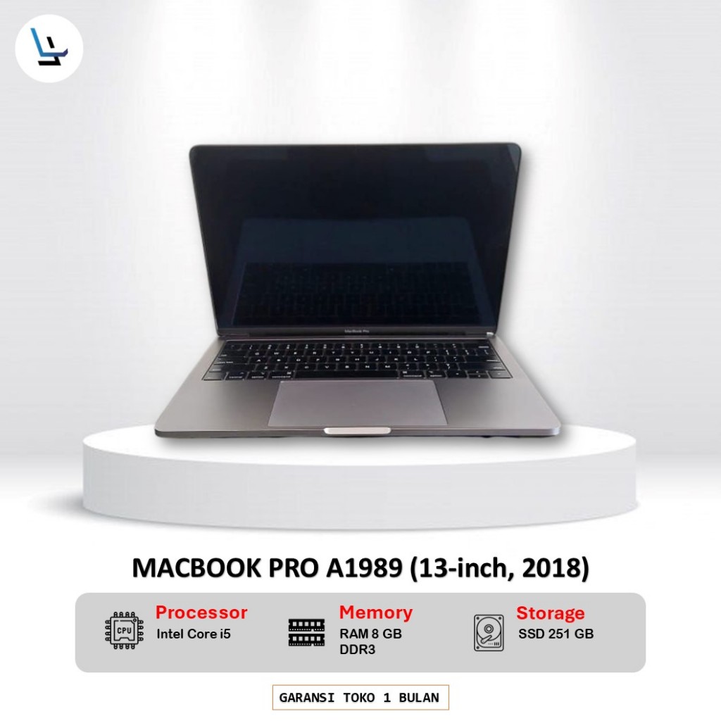 Jual LAPTOP MACBOOK PRO A1989 / RAM 8GB / SSD 251GB / 13 INCH / MACOS ...