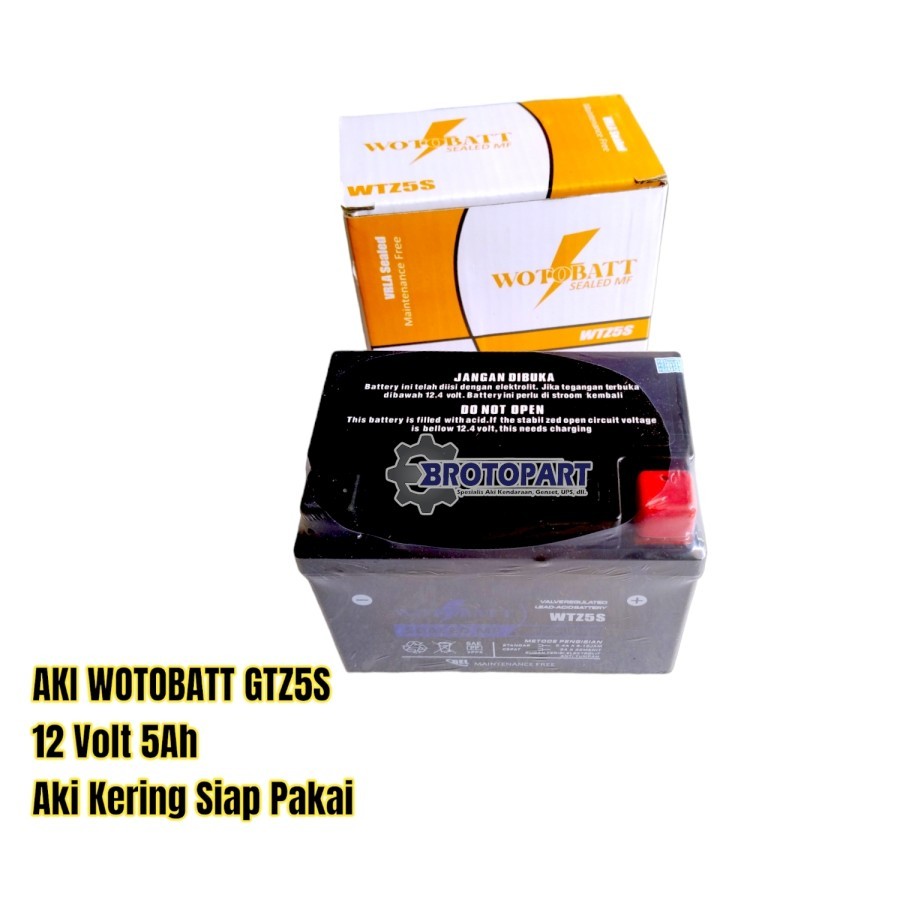 Jual AKI MOTOR HONDA BEAT, VARIO 110, GENIO, SCOOPY GTZ5S YTZ5S MF KERING | Shopee Indonesia