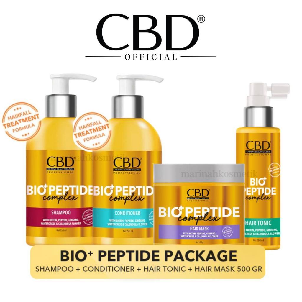 Jual CBD🅼🅰🆁🅸🅽🅰🅷BIO+PEPTIDE COMPLEX Shampoo/Conditioner/Hair Mask/Hair ...