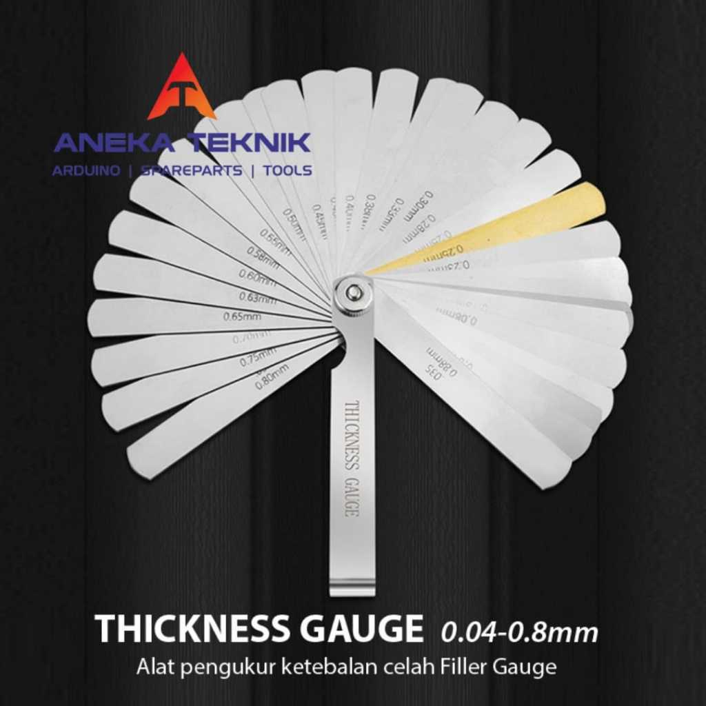 Jual Thickness Gauge / Filler Gauge / Alat Pengukur Ketebalan Celah ...