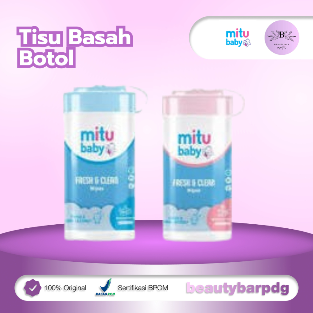 Jual Tisu Basah Mitu Botol 60 Sheets | Blooming Cherry | Blossom Berry ...