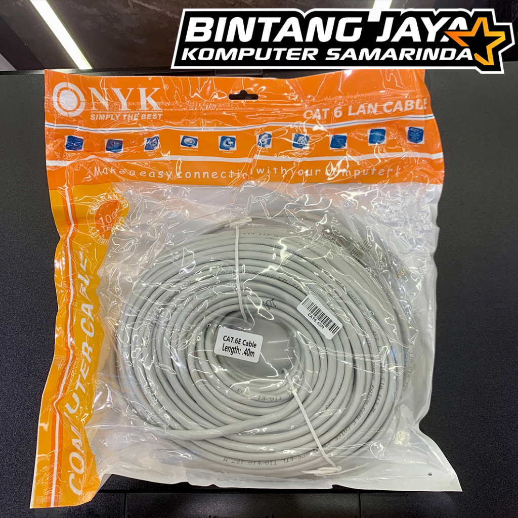 Jual Kabel LAN NYK UTP CAT6E 40 Meter | Shopee Indonesia